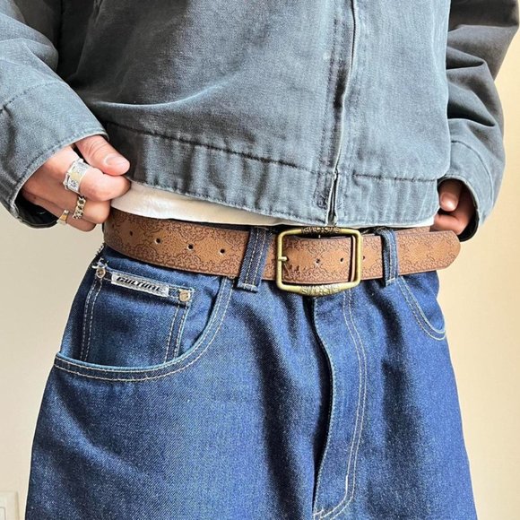 Accessories | Vintage Style Brown American Western Floral Rustic Boho ...